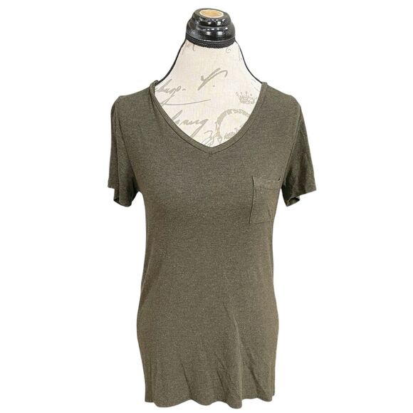 Tops | Mossimo Womens Blouse Size Small Olive Green Modern Trendy ...
